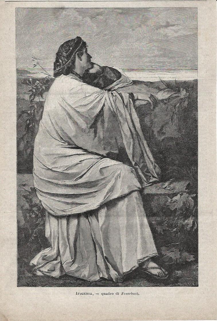 IFIGENIA, - quadro di Feuerbach.