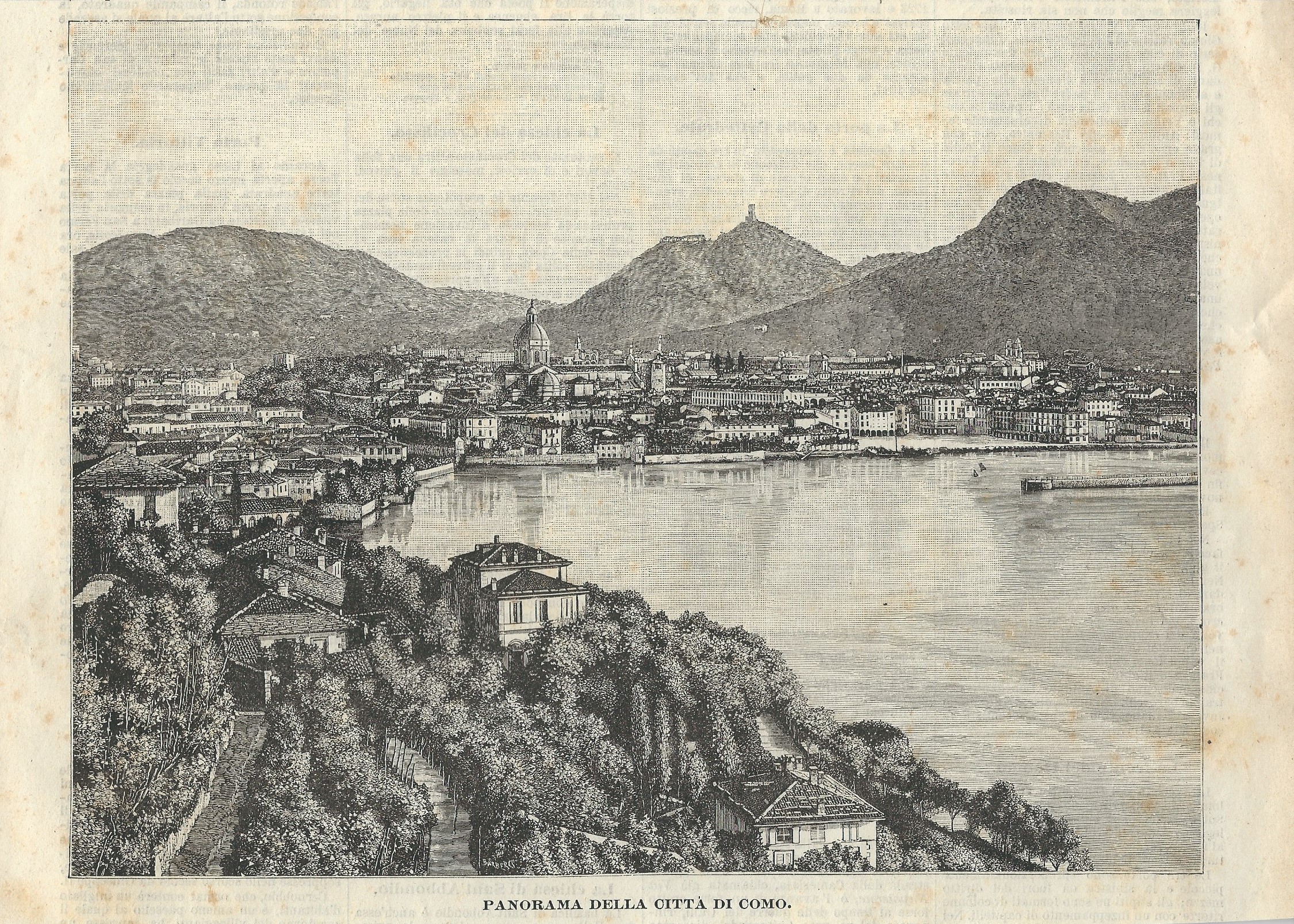 PANORAMA DELLA CITTA' DI COMO.